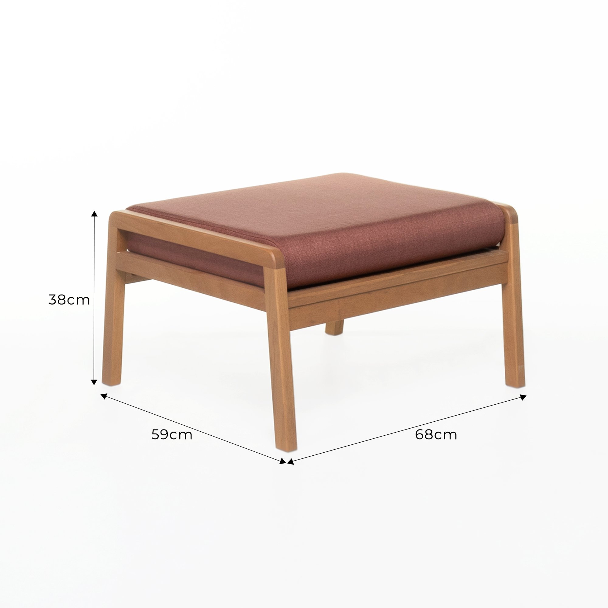 Puff Mag 38 cm x 60 cm x 68 cm Goiaba